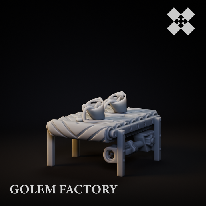 3D Printable Golem Factory Scatter by Tilesmith